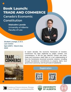 Book Launch: Malcolm Lavoie, Trade and Commerce: Canada's Economic ...